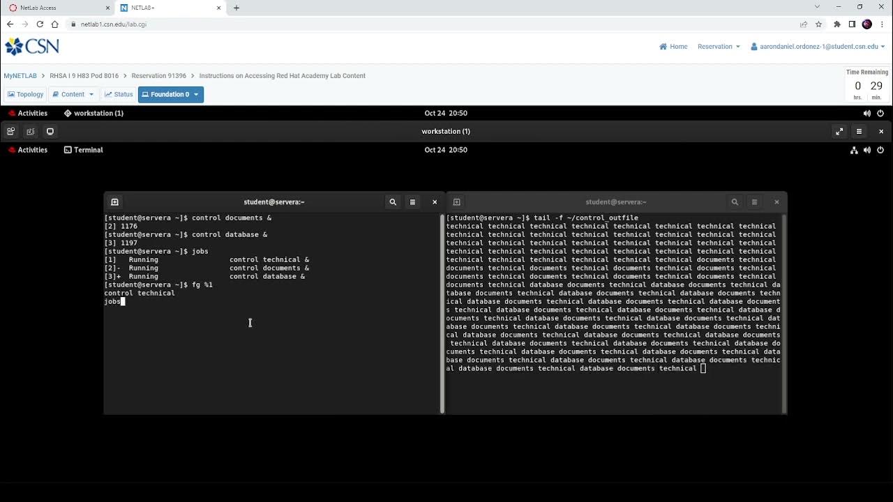 CIT173 - NetLab Chapter 8 Guided Exercise: Control Jobs - YouTube