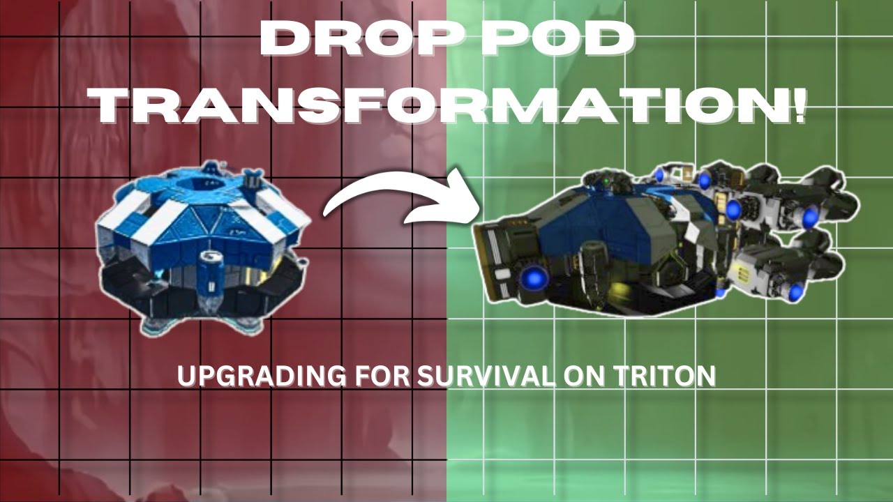 Drop Pod to Drill Ship Conversion | Lets Automate Reboot Ep 1 - YouTube