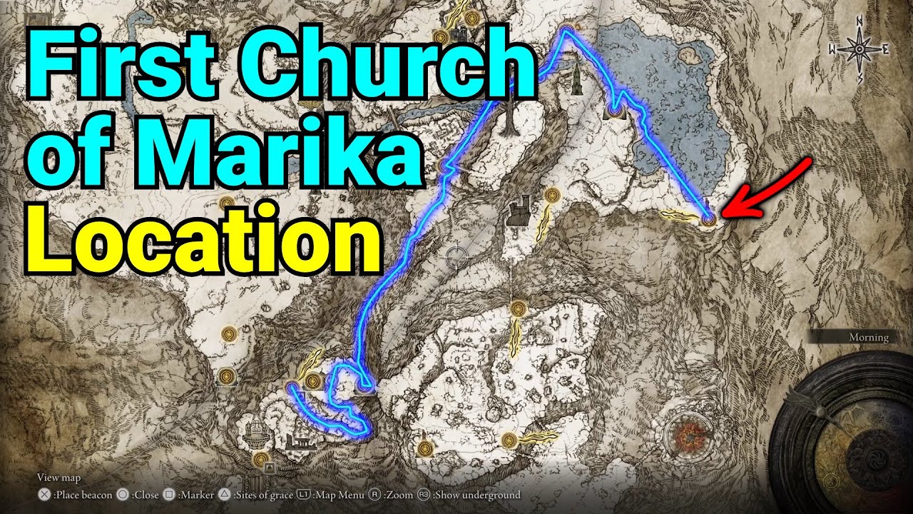 How to get to First Church of Marika Location from the Zamor Ruins Grace Site - Elden Ring - YouTube