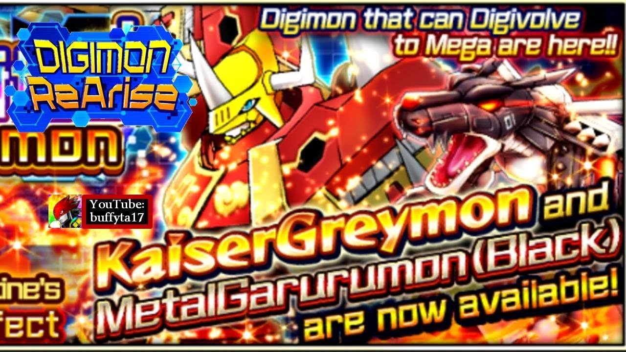 Digimon ReArise Global Novedades: KaiserGreymon & MetalGarurumon (Black ...