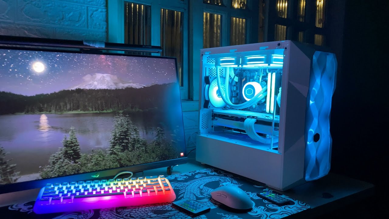 Transformando Meu PC Gamer - Montando o PC Todo Branco no Gabinete ...