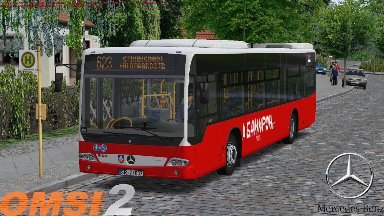 Omsi 2 - Berlin X10 - Line 623 - Mercedes Benz Conecto LF - YouTube