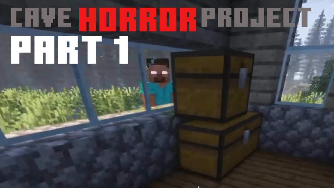 Cave Horror Project Part 1 A Minecraft horror experience - YouTube