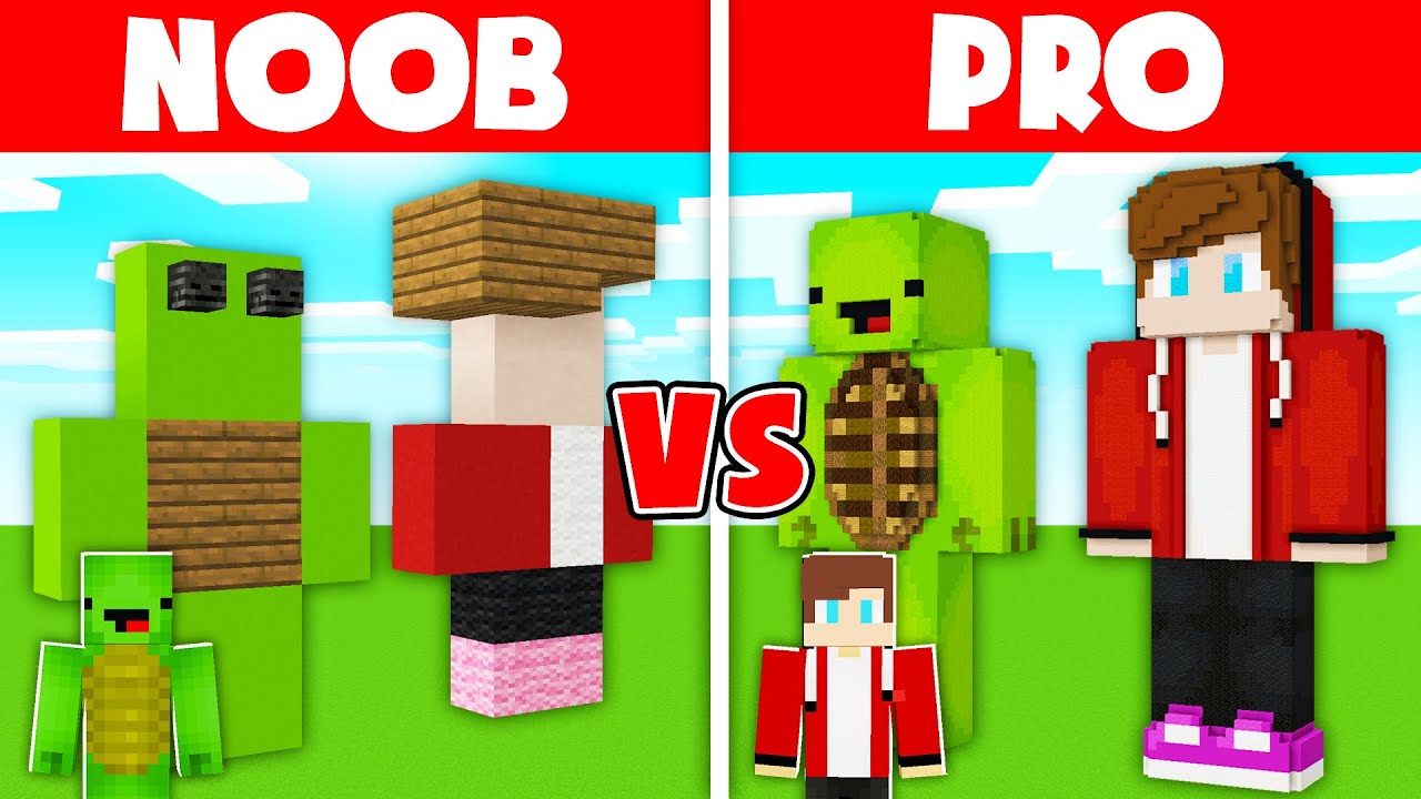 JJ vs Mikey Statue House Little Survival Battle Challenge in Minecraft (Maizen Mizen Mazien ...