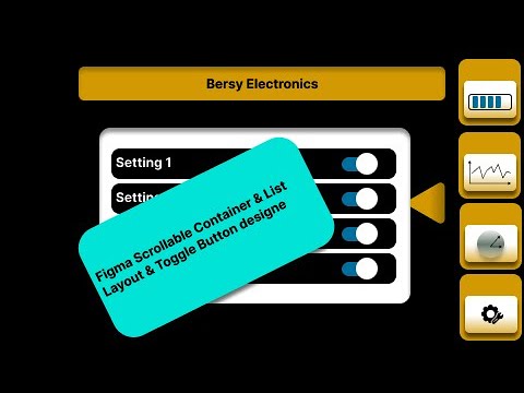 #11 STM32 TouchGFX Figma Scrollable Container & Scroll List & Toggle Button designe - YouTube