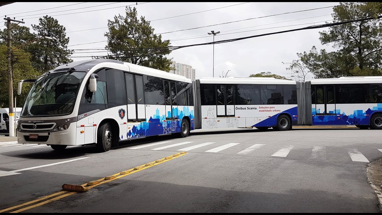 Bus Biarticulado Scania - YouTube