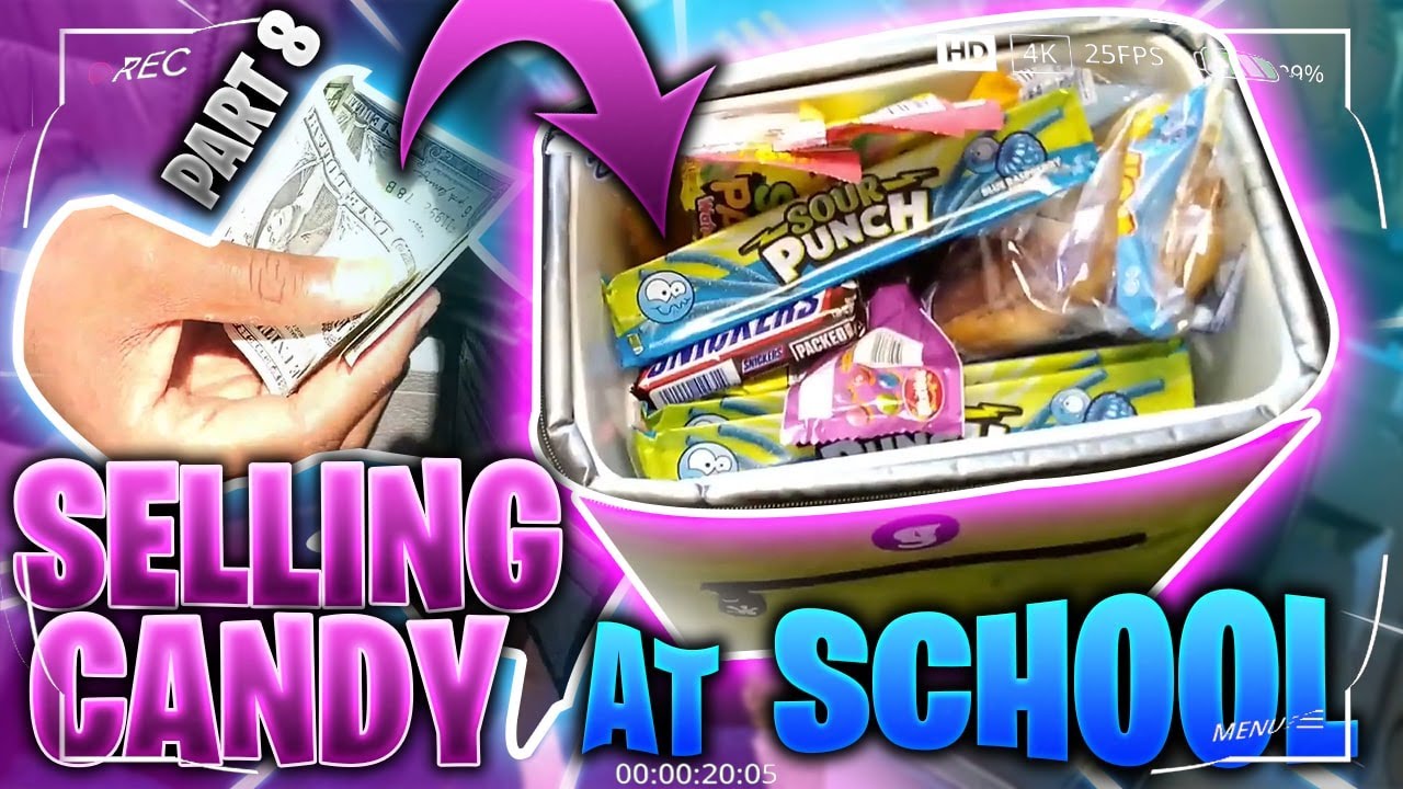 SELLING CANDY AT SCHOOL! *REAL FOOTAGE*| PART 7 | Making $100 Dollars A ...
