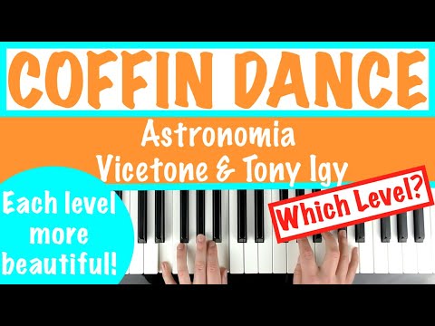 How to play COFFIN DANCE (Astronomia) Easy to Beautiful Piano Tutorial