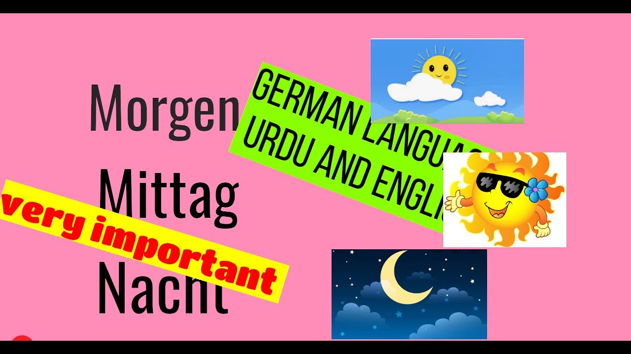 Learn German || German Vocabulay|| Times of day| Tageszeiten || exam ...