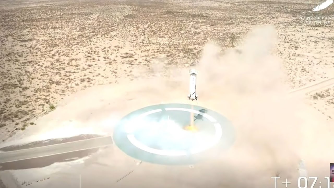 Rocket Booster Landing : Blue Origion - YouTube