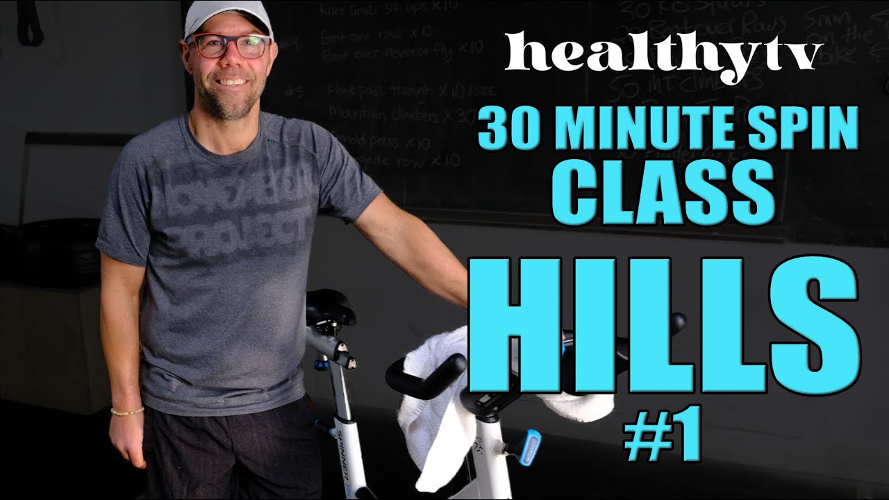 LIVE 30 Minute SPIN CLASS for Beginners // Rolling Hills #1 // GIVEAWAY ...