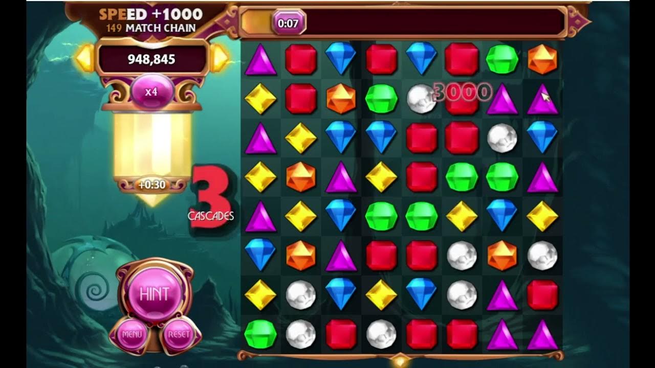 Bejeweled 3 Plus - Lightning Mode Gameplay 13 / Diamond Mine Gameplay 2 - YouTube