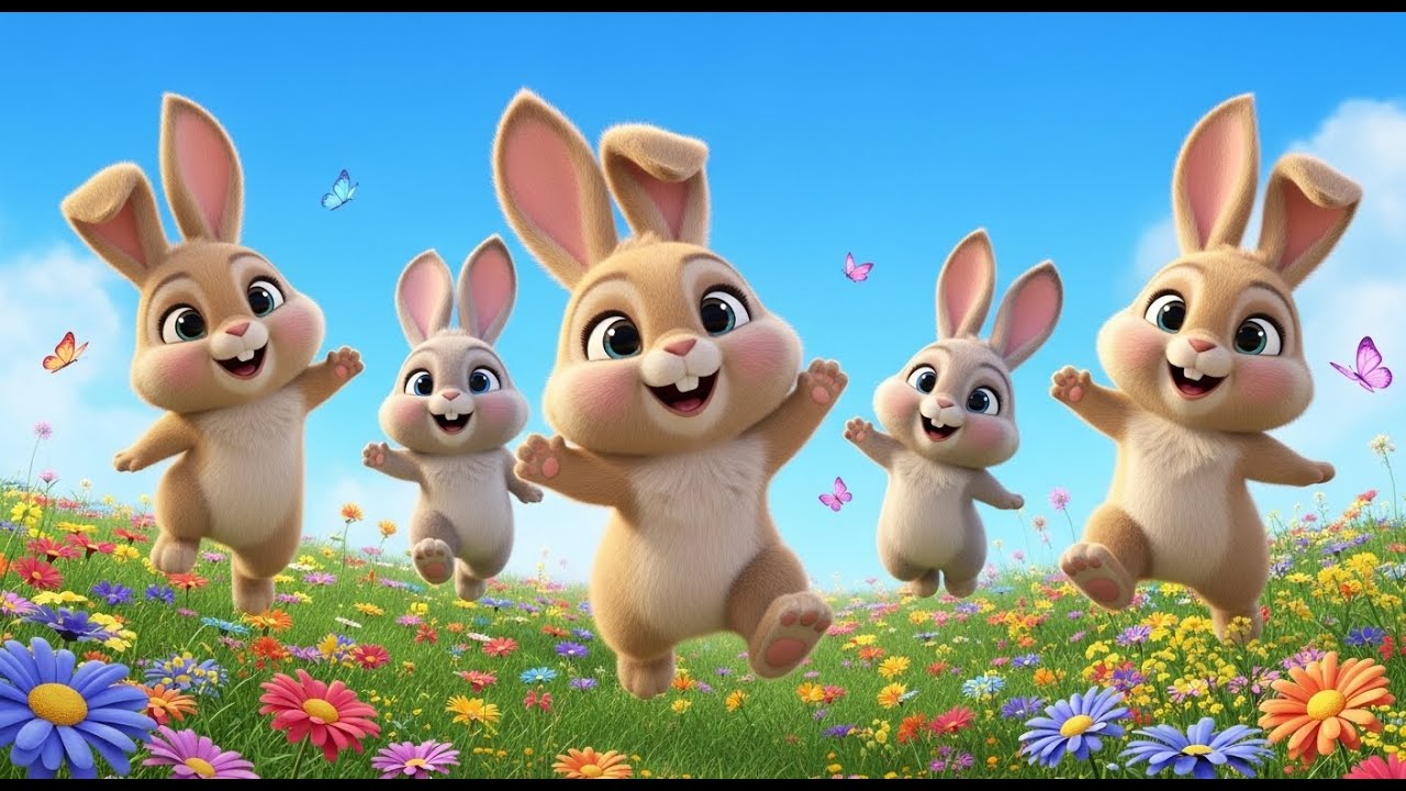 Counting Bunnies in the Meadow 🐇🌼🔢 | Learn Numbers for Kids | Preschool ...
