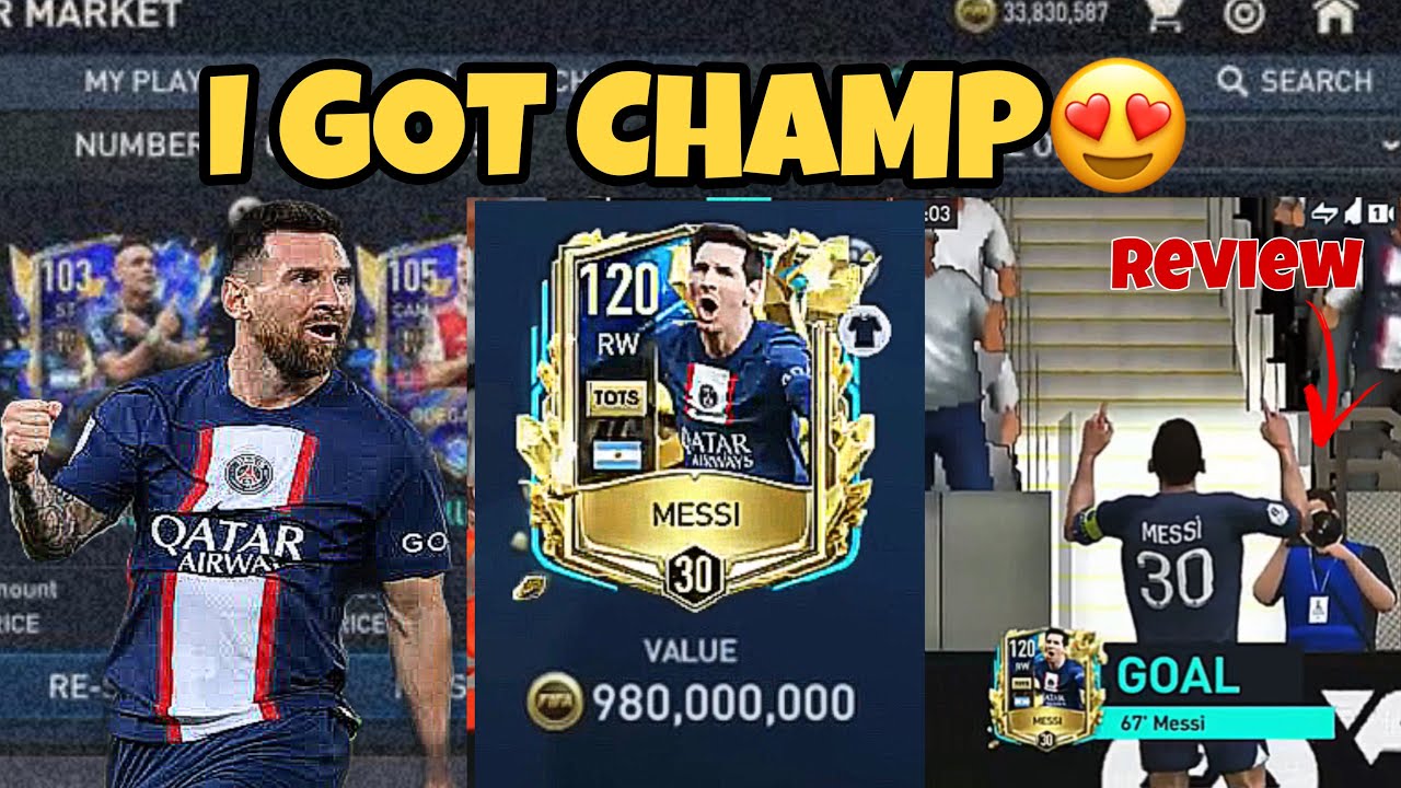 HOW TO GET MESSI IN FIFA MOBILE🤩🔥| UTOTS MESSI REVIEW FIFA MOBILE 🐐 ...