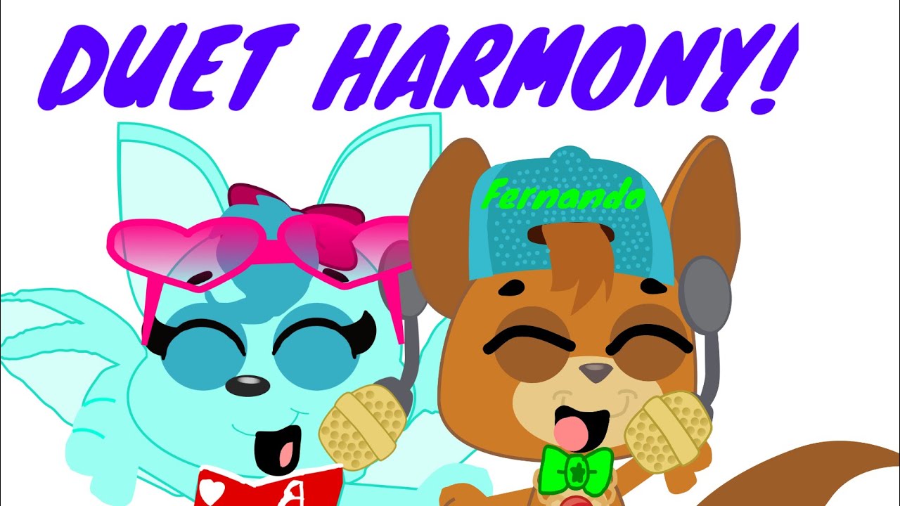 Fernando the fox and Betty the bat singing I could be brown I could be ...