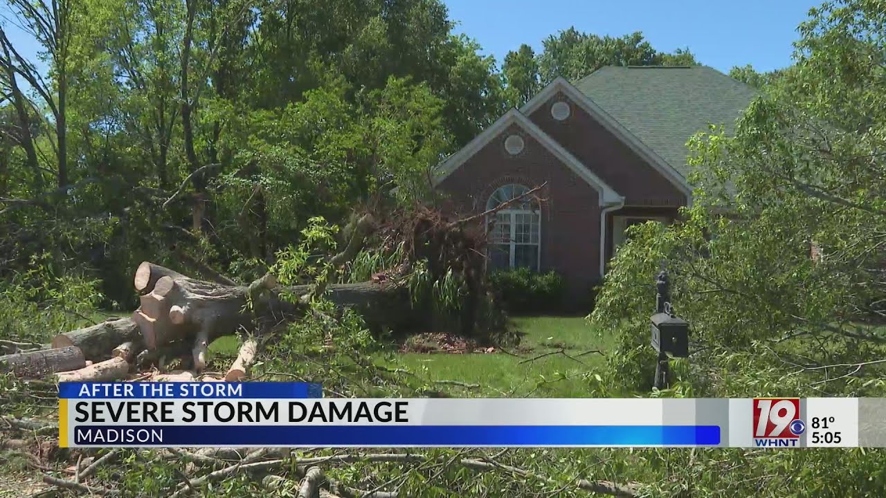 Severe Storm Damage in Madison | May 21, 2025 | News 19 at 5 p.m. - YouTube