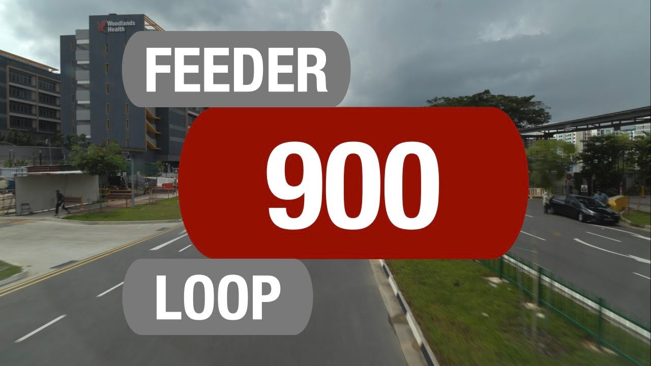 SMRT Buses Feeder 900 | Bus Service Route Visual - YouTube