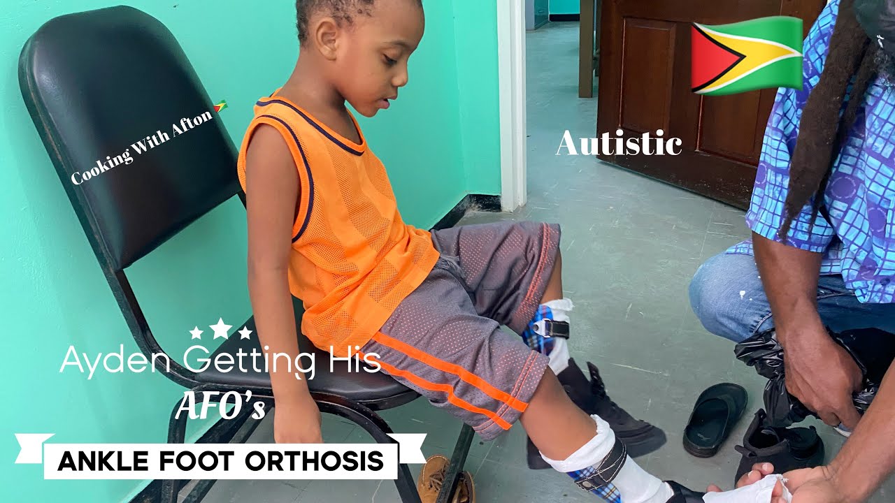 Ayden Getting His AFO’s/ Ankle Foot Orthosis/Autistic Son - YouTube
