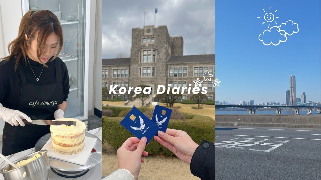 Korea Diaries 💌 colour analysis, Yonsei University, cake class, food ...