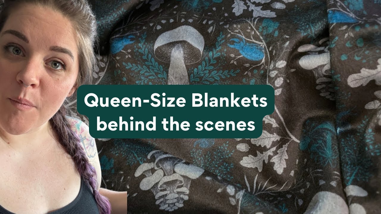 Queen Sized blankets, how I turn 54” wide fabric into a 94” wide ...