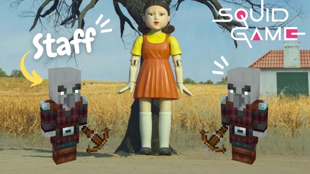 Minecraft | How to make a working Squid Game (Red Light Green Light ...