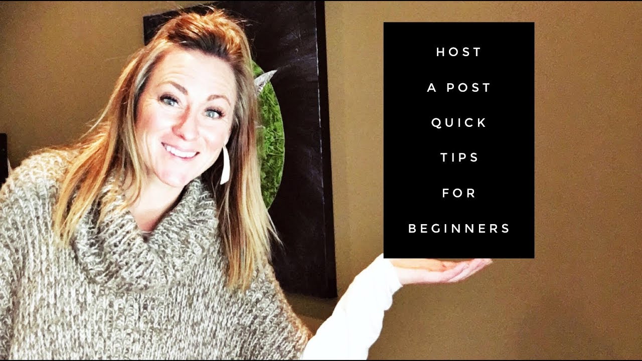 Host a post for beginners - YouTube