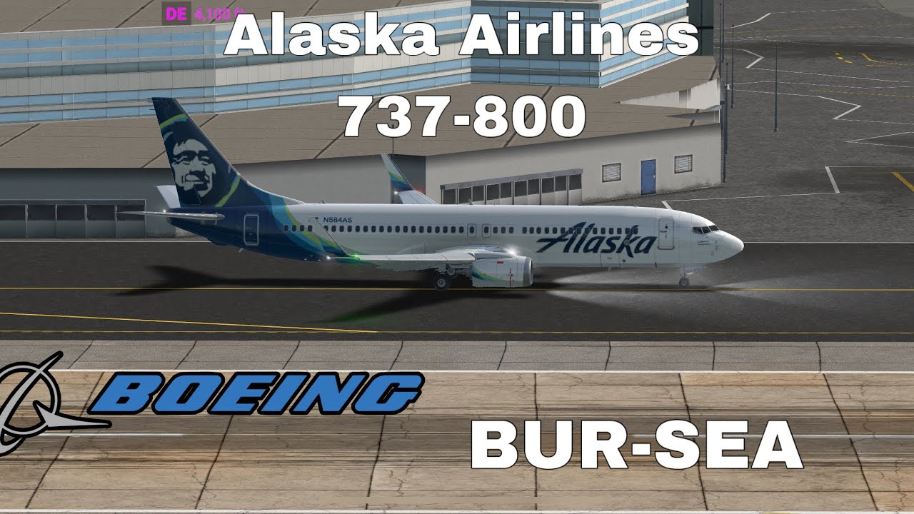 Alaska Airlines Boeing 737-800 Burbank Bob Hope-Seattle-Tacoma (BUR ...