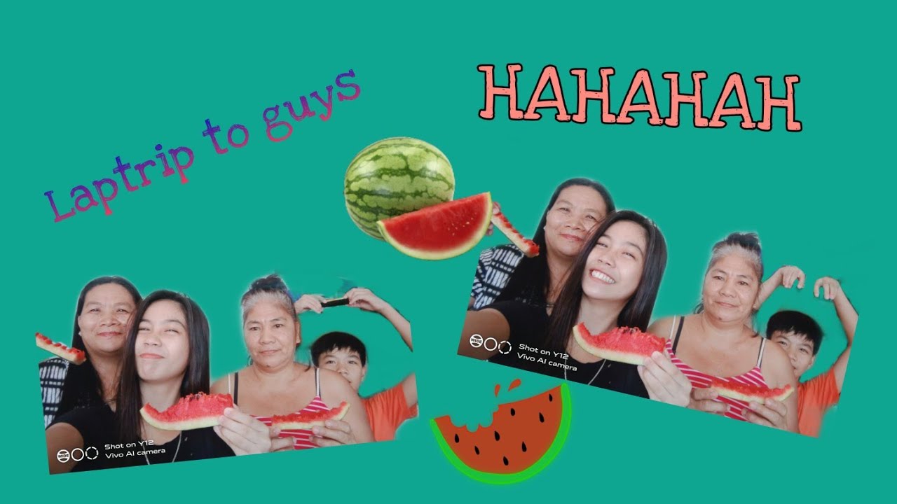 FAST EATING WATERMELON CHALLENGE / SOBRANG LAPTRIP TO GUYS - YouTube