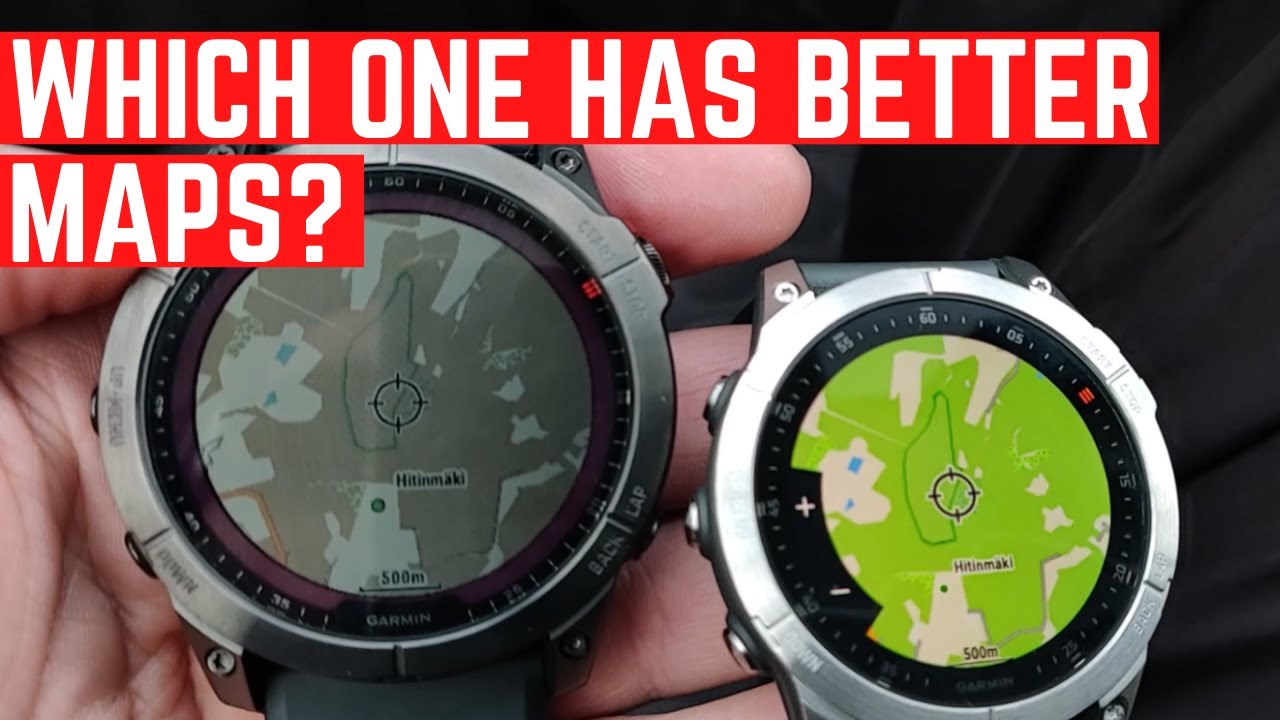 Garmin EPIX Vs Fenix 7 Maps Maps On AMOLED Or MIP Display YouTube