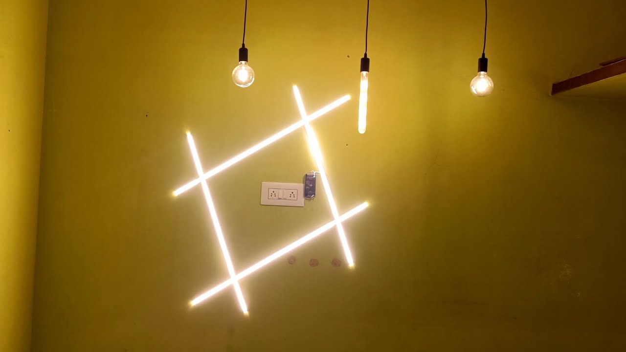 profile light in wall LED strip light installation - YouTube