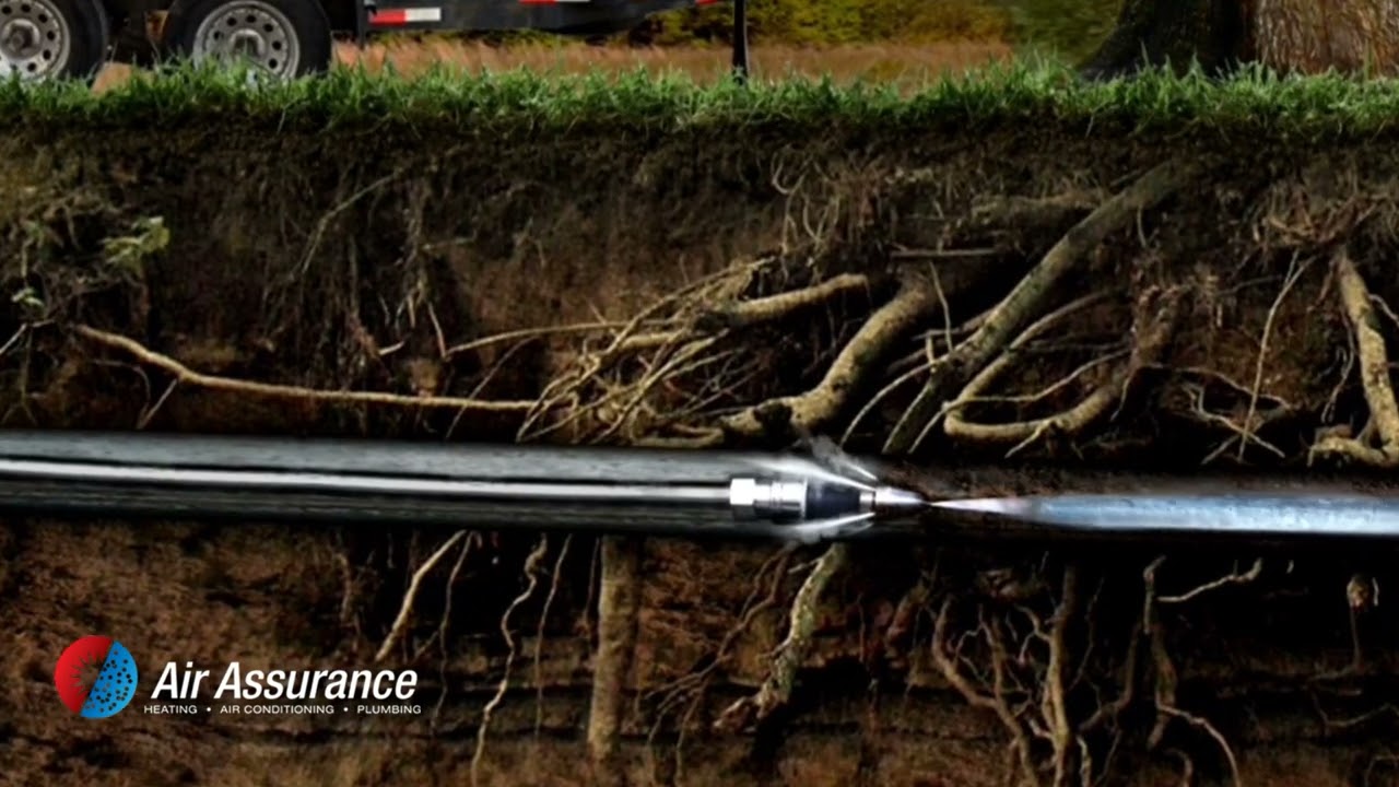 Drain & Sewer Unclogging - Tulsa Hydro Jetting - Air Assurance Co - YouTube