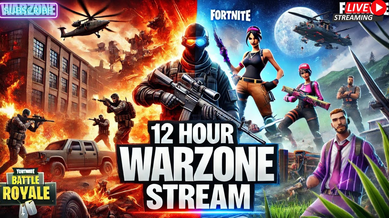 🔴Live 12 Hour Stream Warzone Pt 3 - YouTube