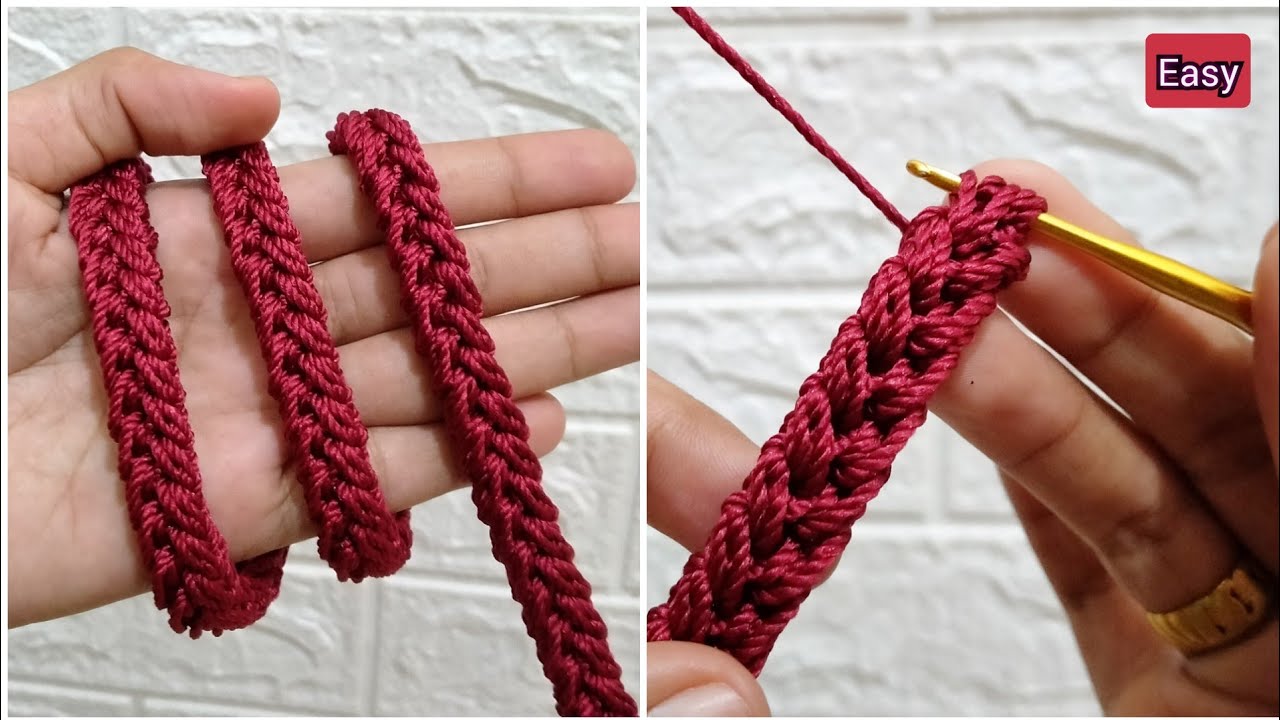 Tutorial Tali Tas Rajut Mini Terbaru || Crochet Handle Bag - YouTube