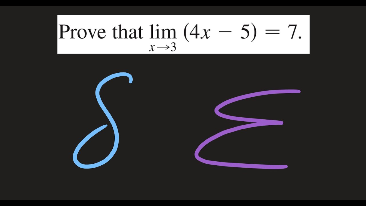 Precise Definition Of A Limit calc 1 YouTube Precise Definition Of A Limit calc 1 YouTube