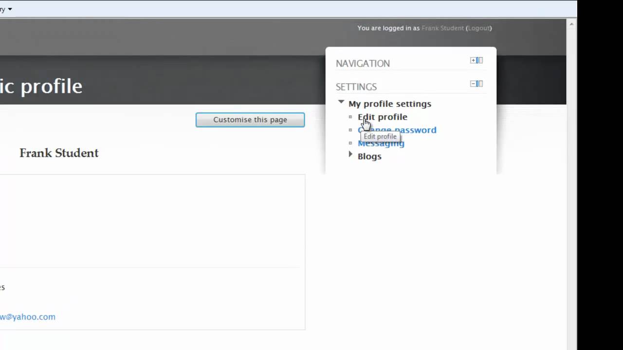 Using Moodle 2.0 for the First Time - YouTube