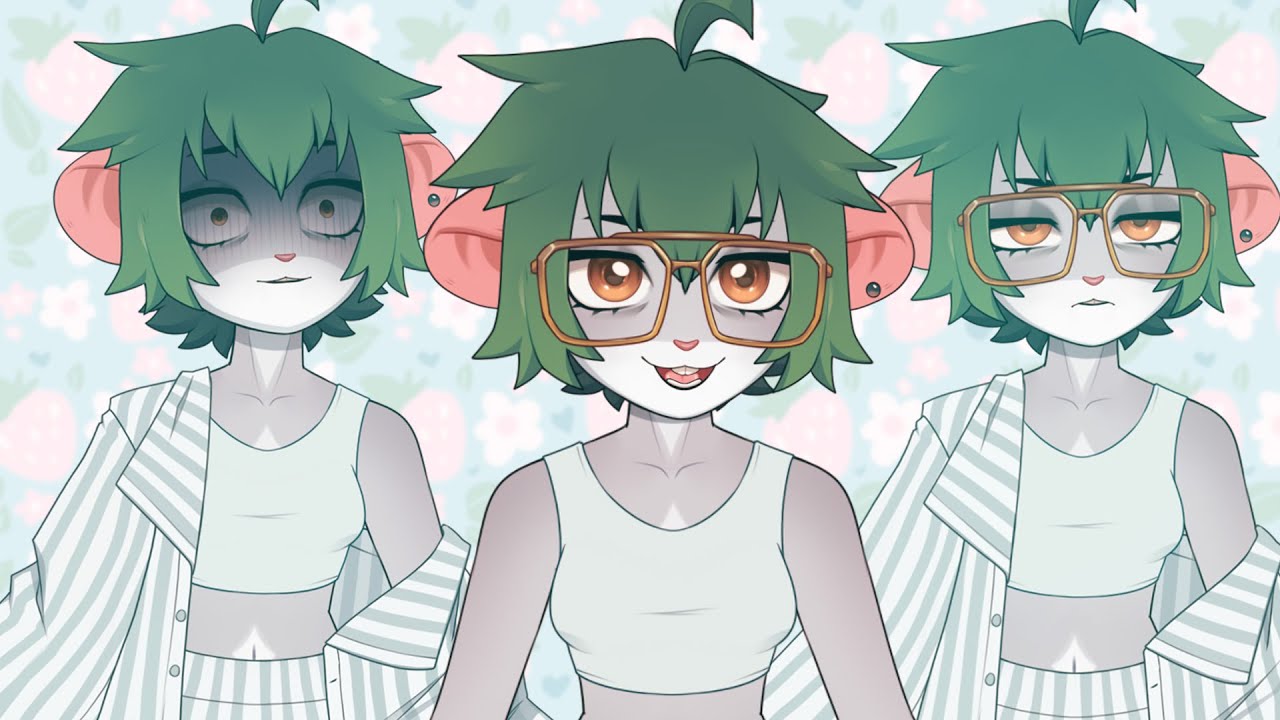 2D furry rat vtuber avatar | Vtuber showcase - YouTube