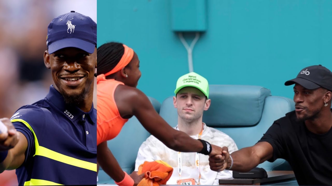 Jimmy Butler IS WATCHING TENNIS While His Team Is LOSING!! - YouTube