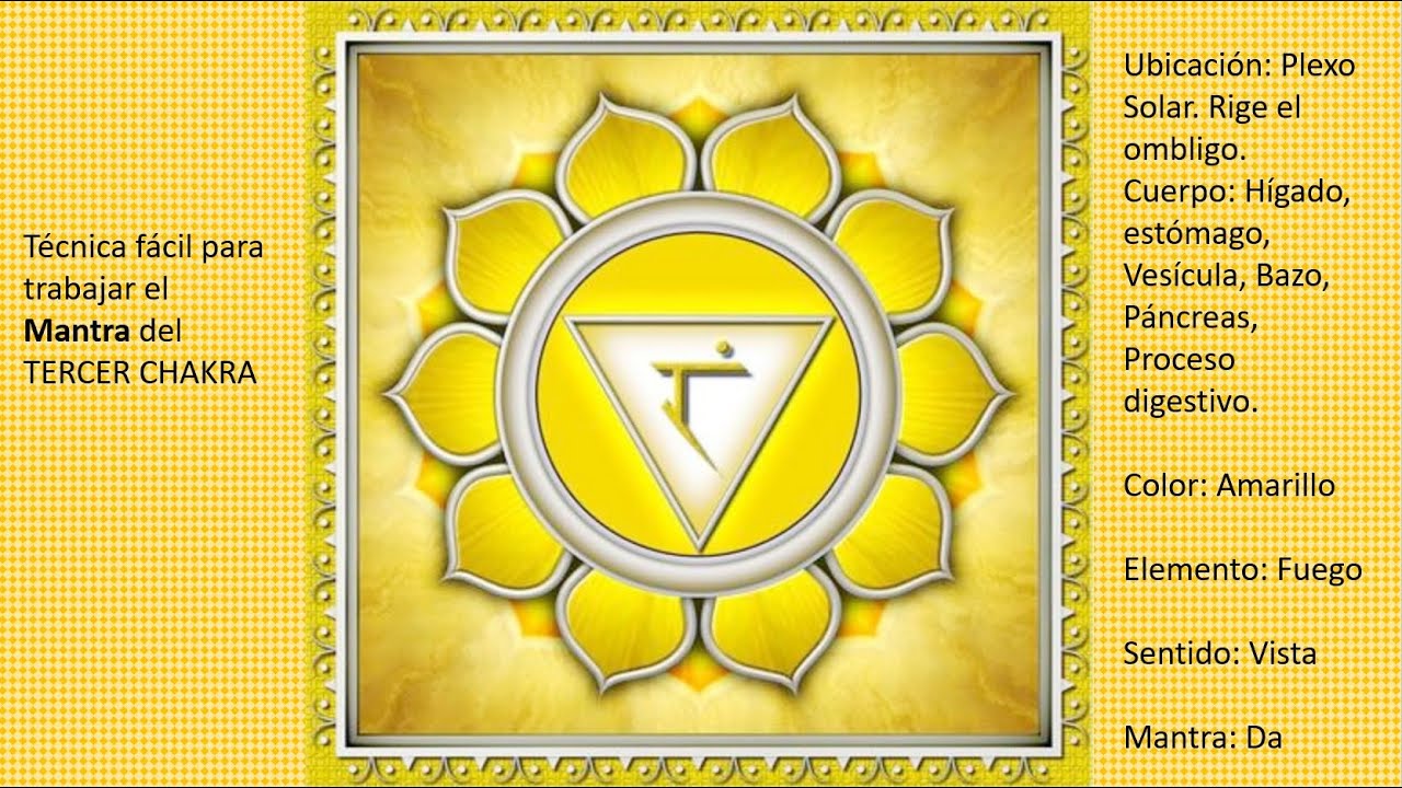 Técnica fácil para trabajar el Mantra del TERCER CHAKRA - YouTube
