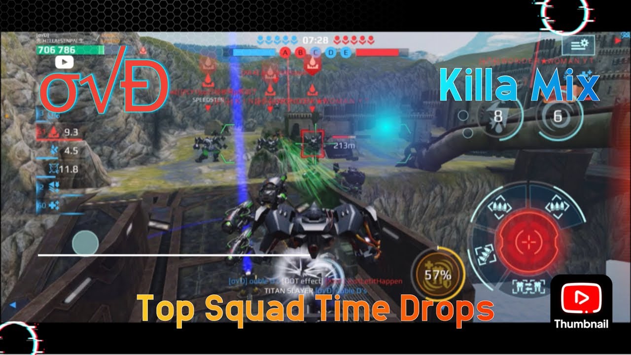 OVD vs Killa Mix: Top Squad Time Drops | War Robots - YouTube
