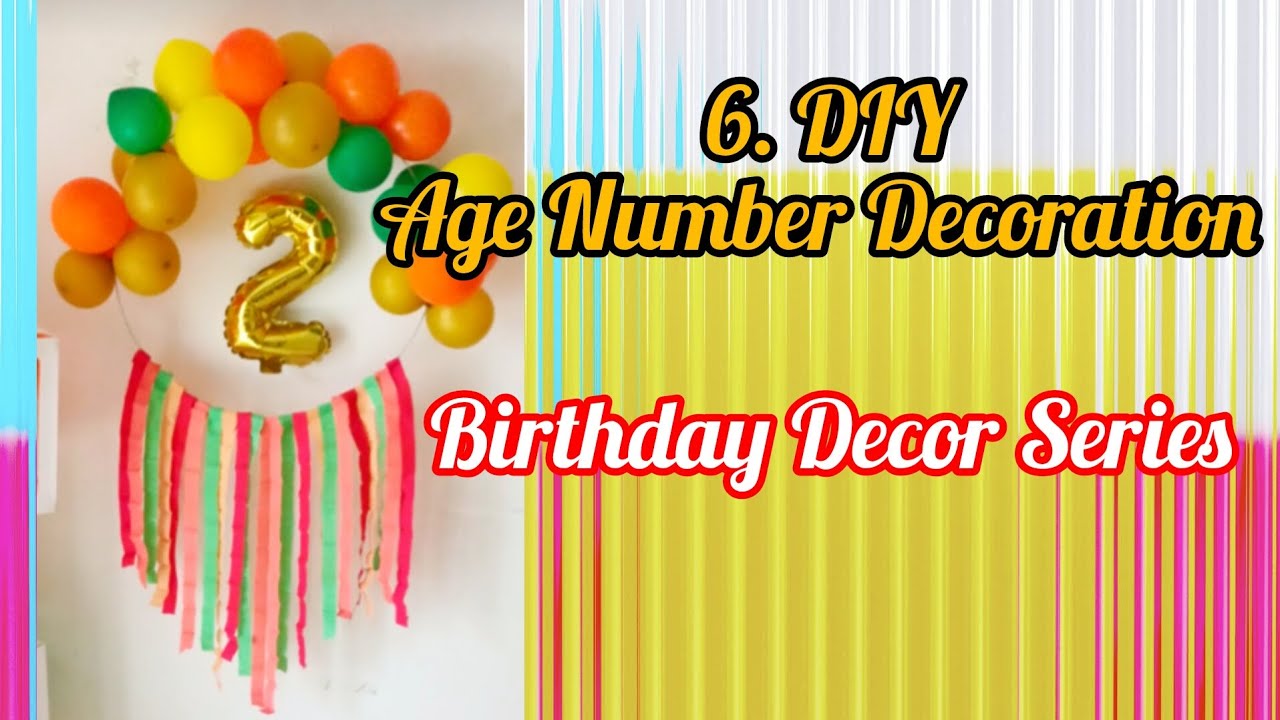 DIY Age Number Decoration idea | Birthday Party Decor Series | Jungle ...