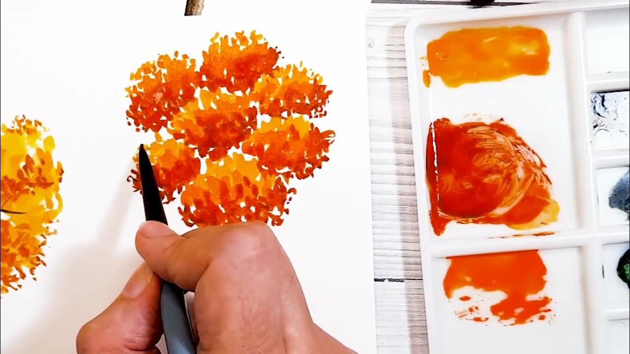 Fall Magic in Minutes: You Won't Believe How Easy! Watercolor Tutorial ...