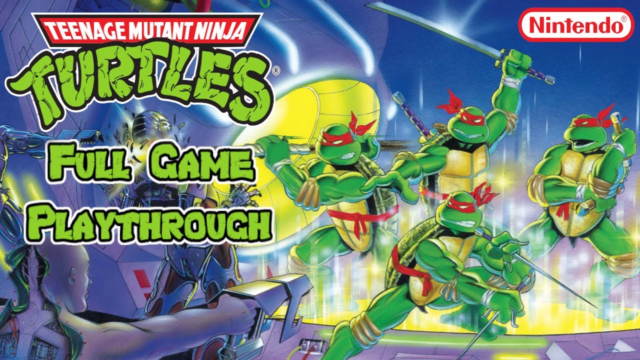 Teenage Mutant Ninja Turtles (Nintendo) | Full Game Playthrough - YouTube