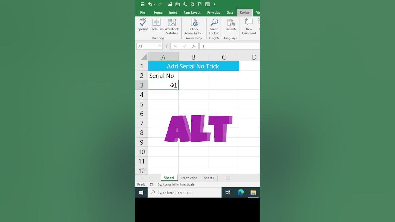 Fastest Serial Number Addition In Excel Exceltech Excelworld Ytshorts Shorts Youtube