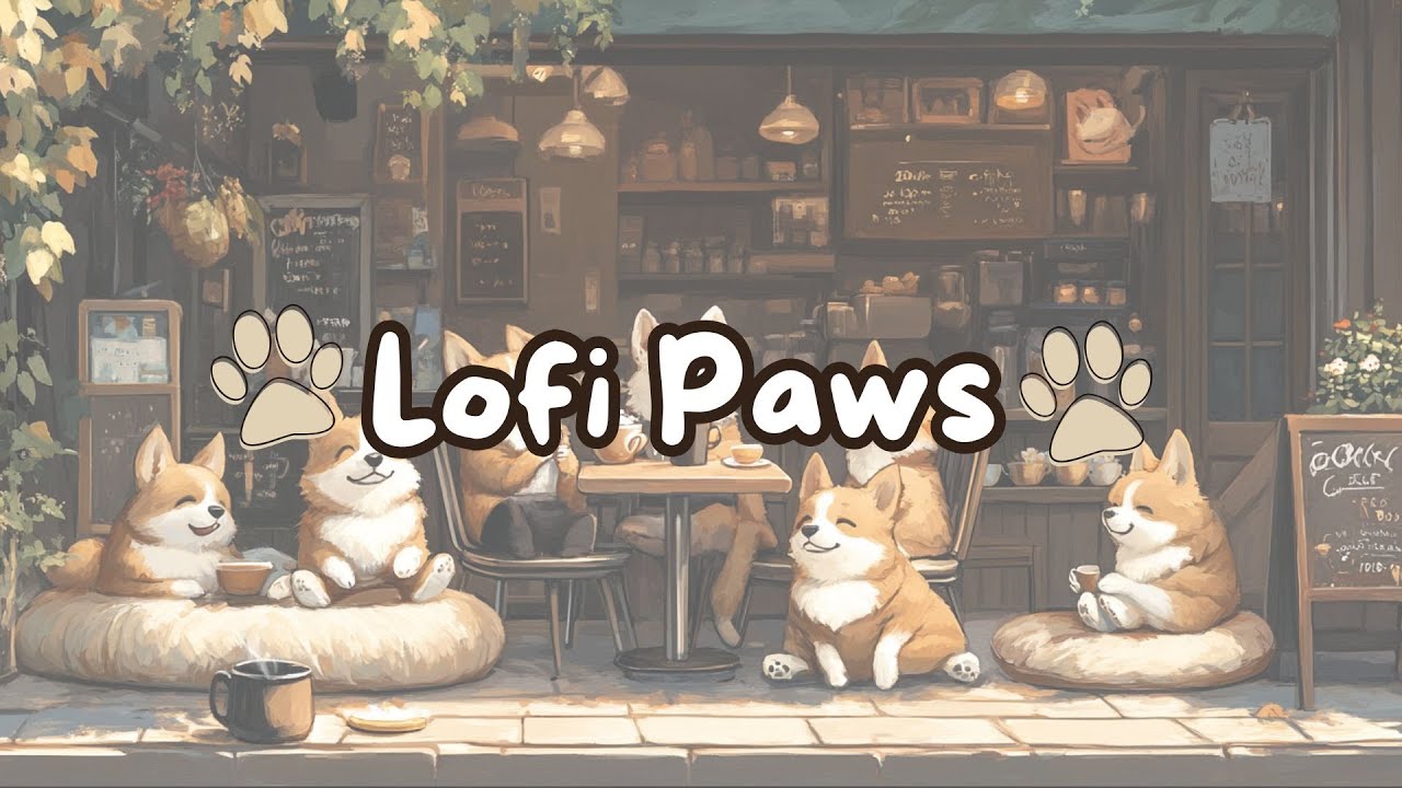 Lofi Paws: Soft Paws & Cafe Vibes 🍩 1 Hour of Relaxing Music ☕007 - YouTube