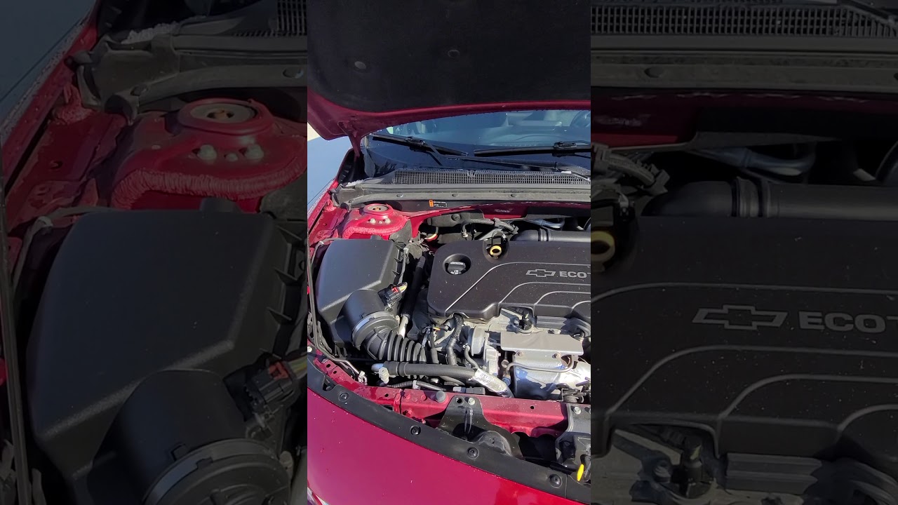 Engine Bay of a 2017 Chevy Malibu - YouTube