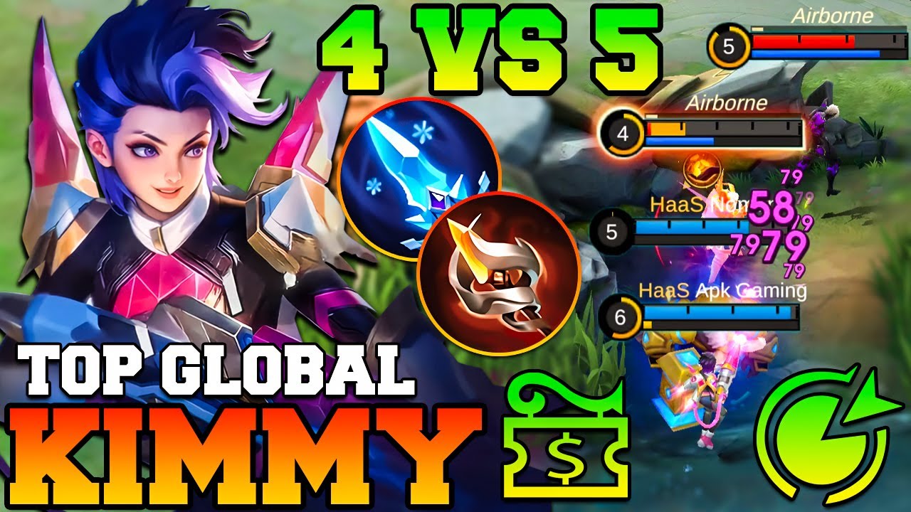 4 VS 5 Match Won By Buffed Kimmy !! Kimmy Best Build 2024 Kimmy ...