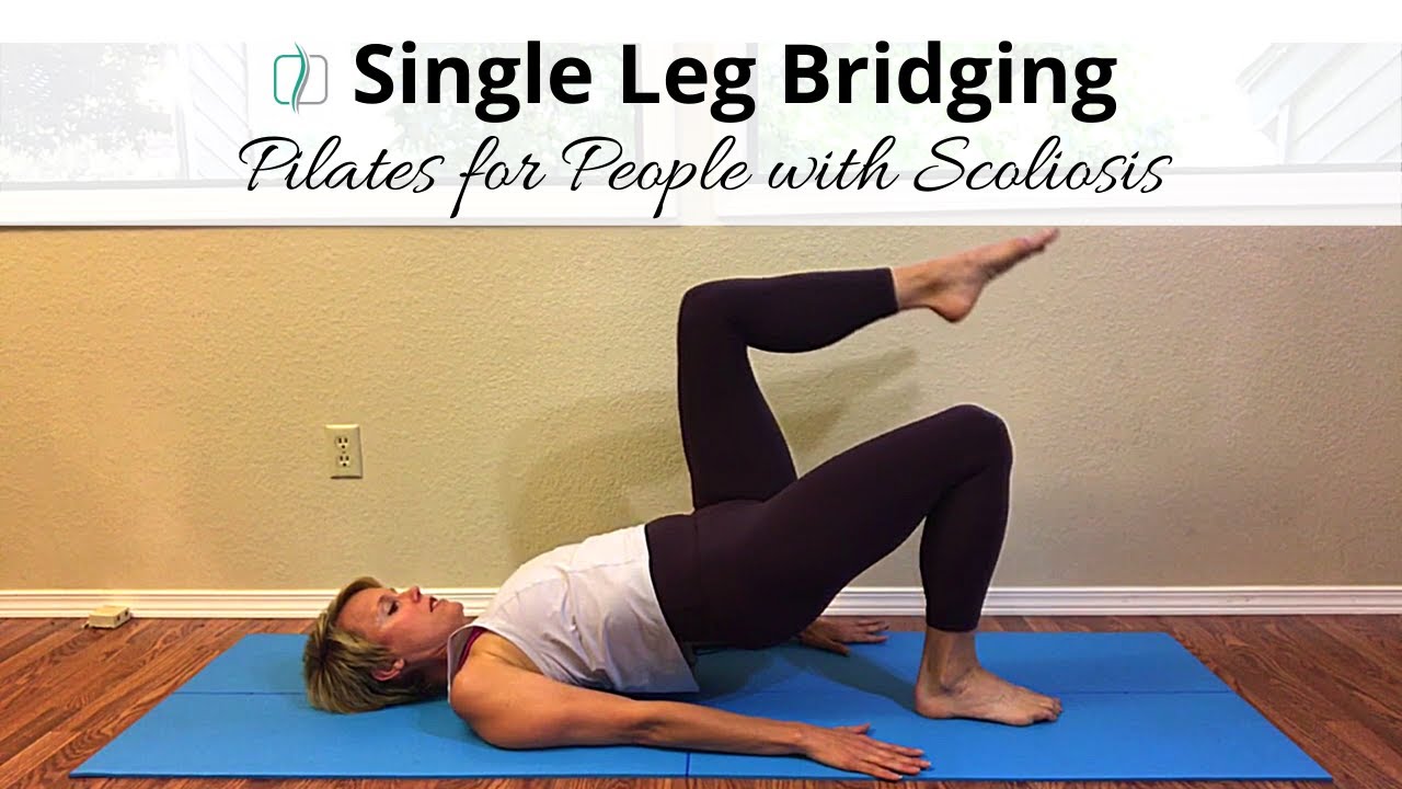 Single Leg Bridging - Pilates for People with Scoliosis - YouTube