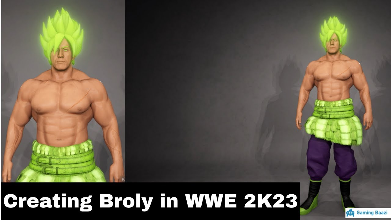 Creating Broly in WWE 2K23: The Ultimate Super Saiyan in the WWE ...
