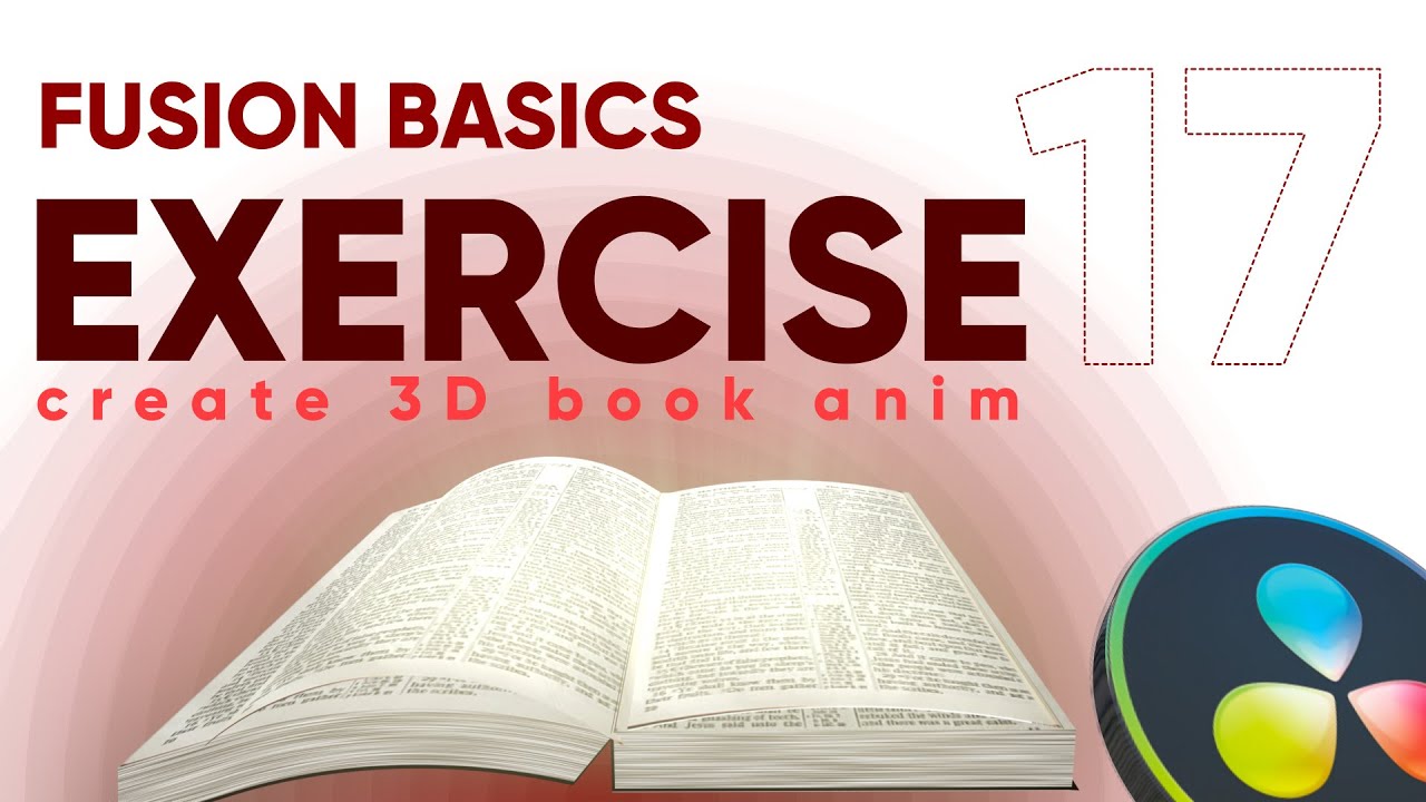 Fusion Basics Tutorial 17 - Book Animation Homework (tehee😁) - YouTube