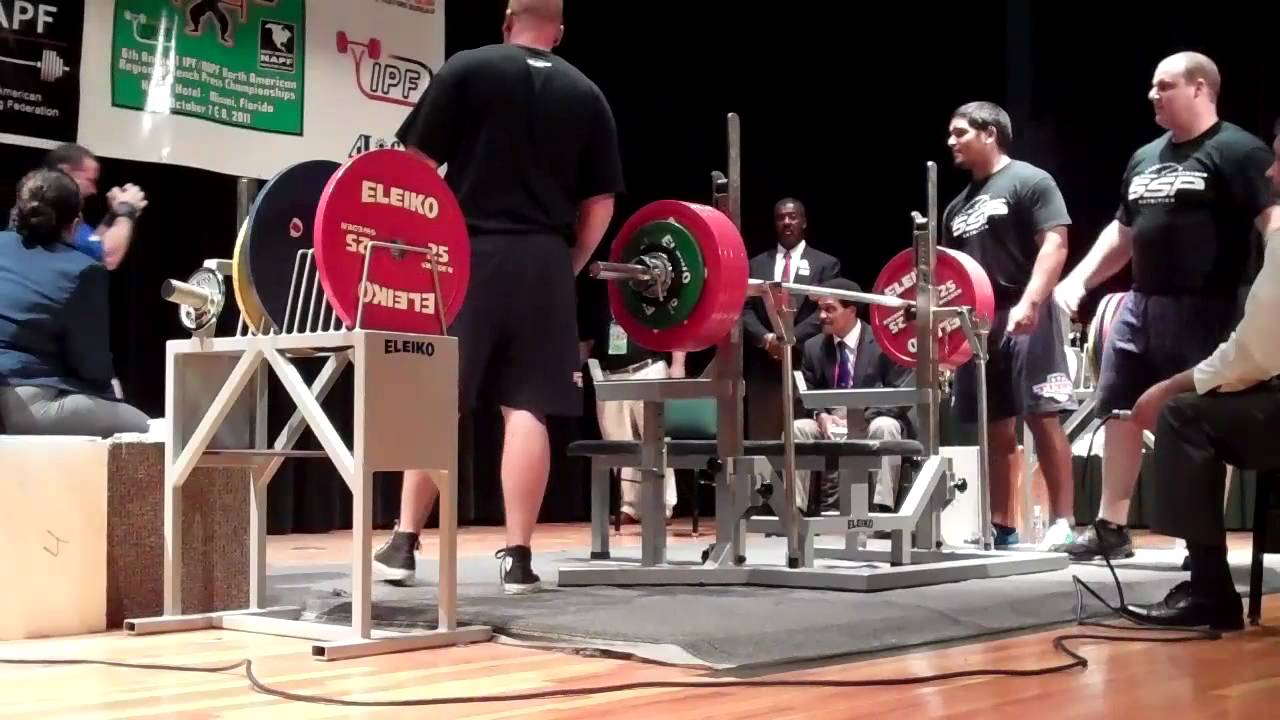 Dennis Cieri - 93 kgs weight class - M1 world record attempt - 663 lbs ...